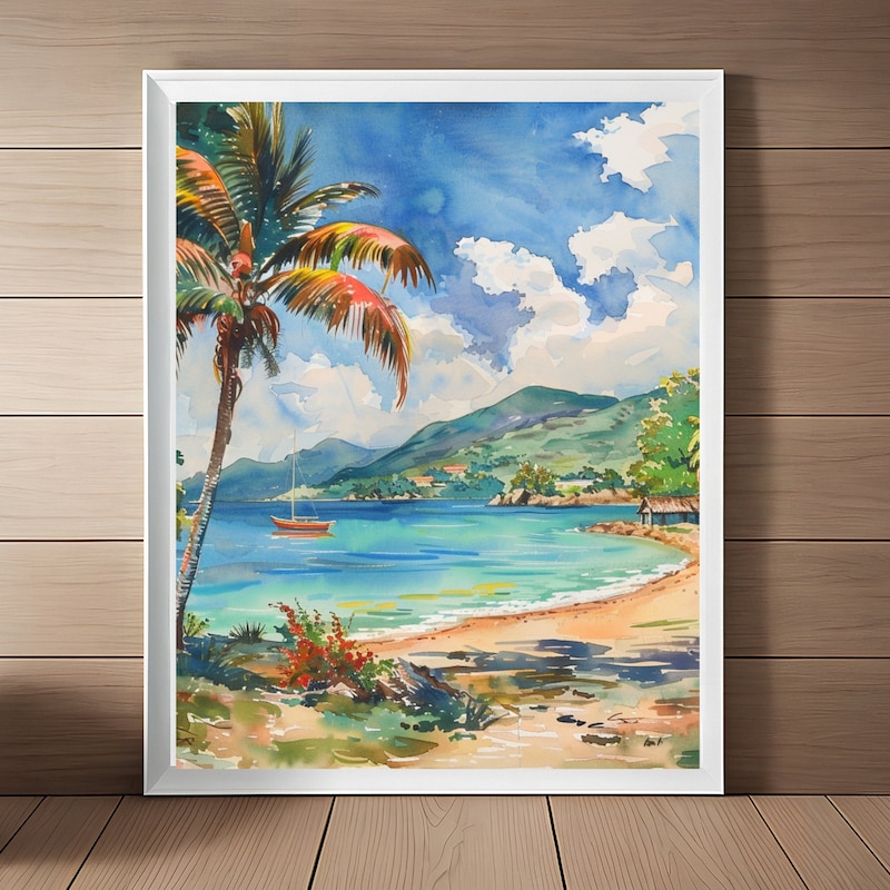 Caribbean Wall Art - Etsy