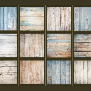 Shabby Wood Background Digital Papers, Rustic Wood Digital Distressed ...