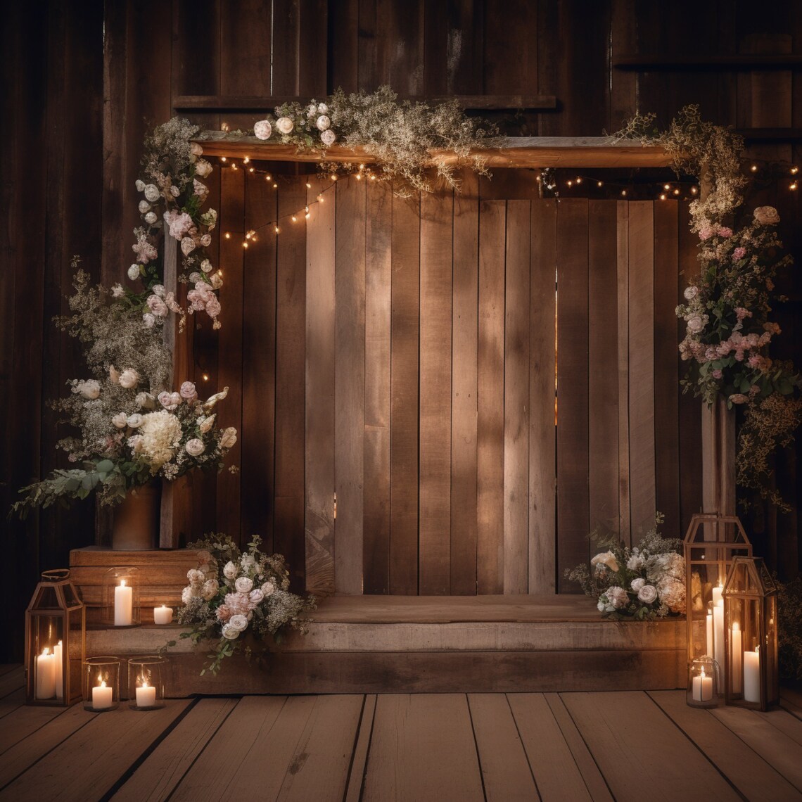 Rustic Barn Digital Backdrop Brown Boho Backdrop Maternity Boudoir ...