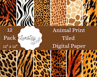 Seamless Watercolor Winter Digital Paper Pack Christmas - Etsy