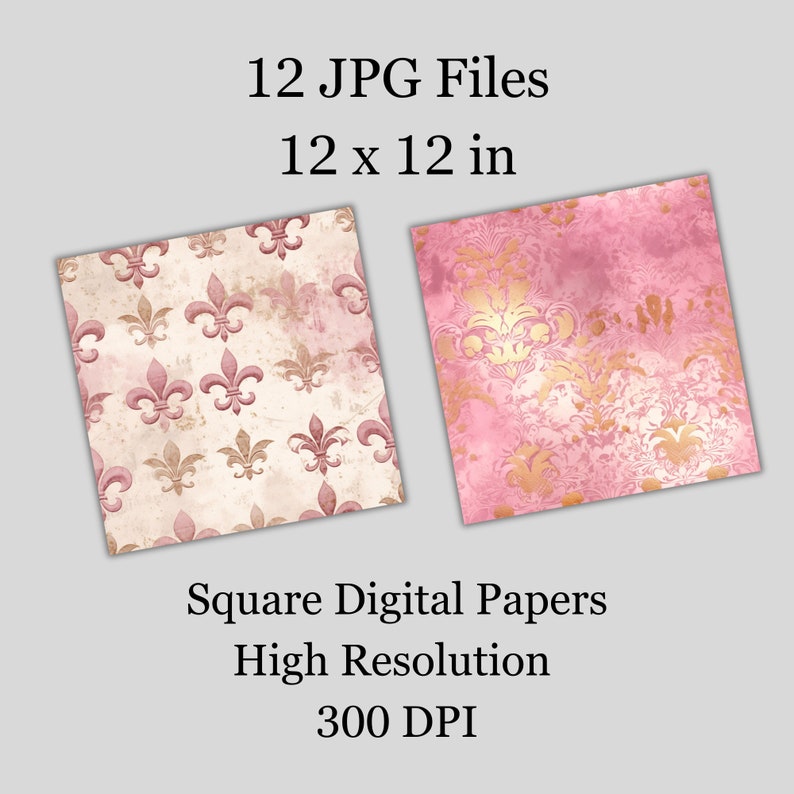 Distressed Pink Theme Digital Paper Printable Pink Paper - Etsy