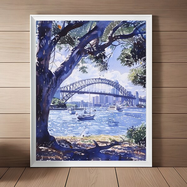 Sydney Harbour Bridge Print - Etsy