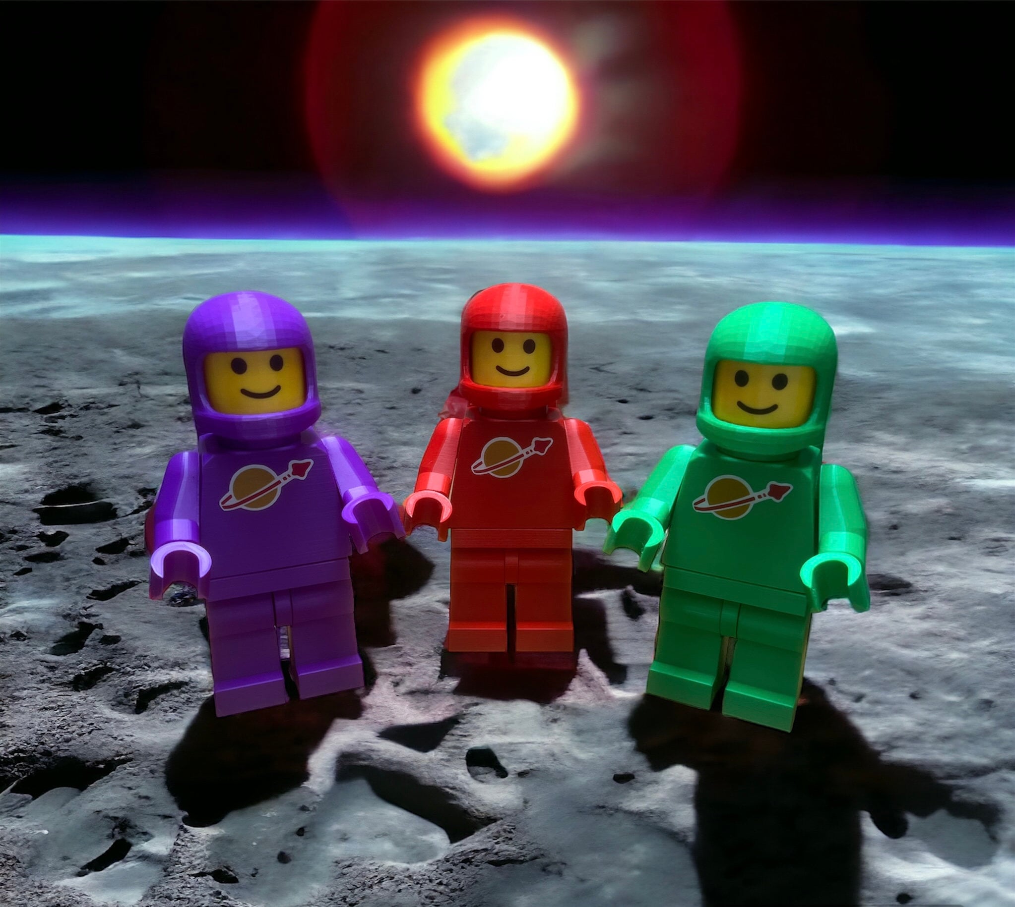 Giant Lego Minifig Spaceman Various Colours Available - Etsy