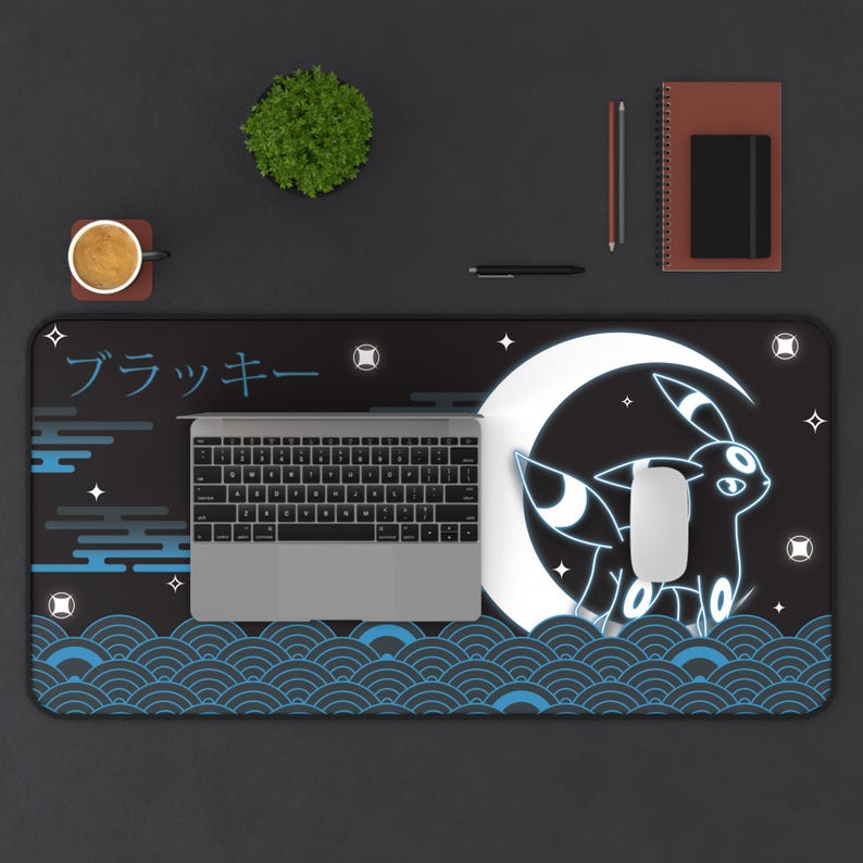 Shiny Umbreon Darktype-mousepad, Desk Mat, XXL Extended Mousepad, Giant ...