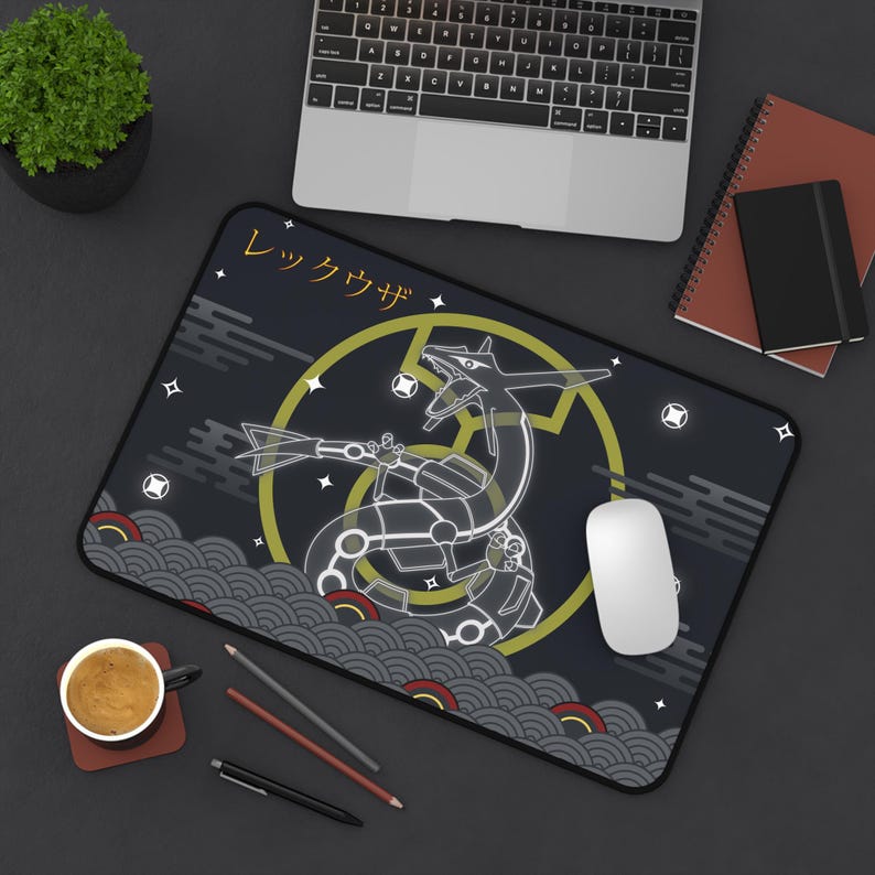 Shiny Rayquaza Pkm - Mousepad, Desk Mat, XXL Extended Mousepad, Giant ...