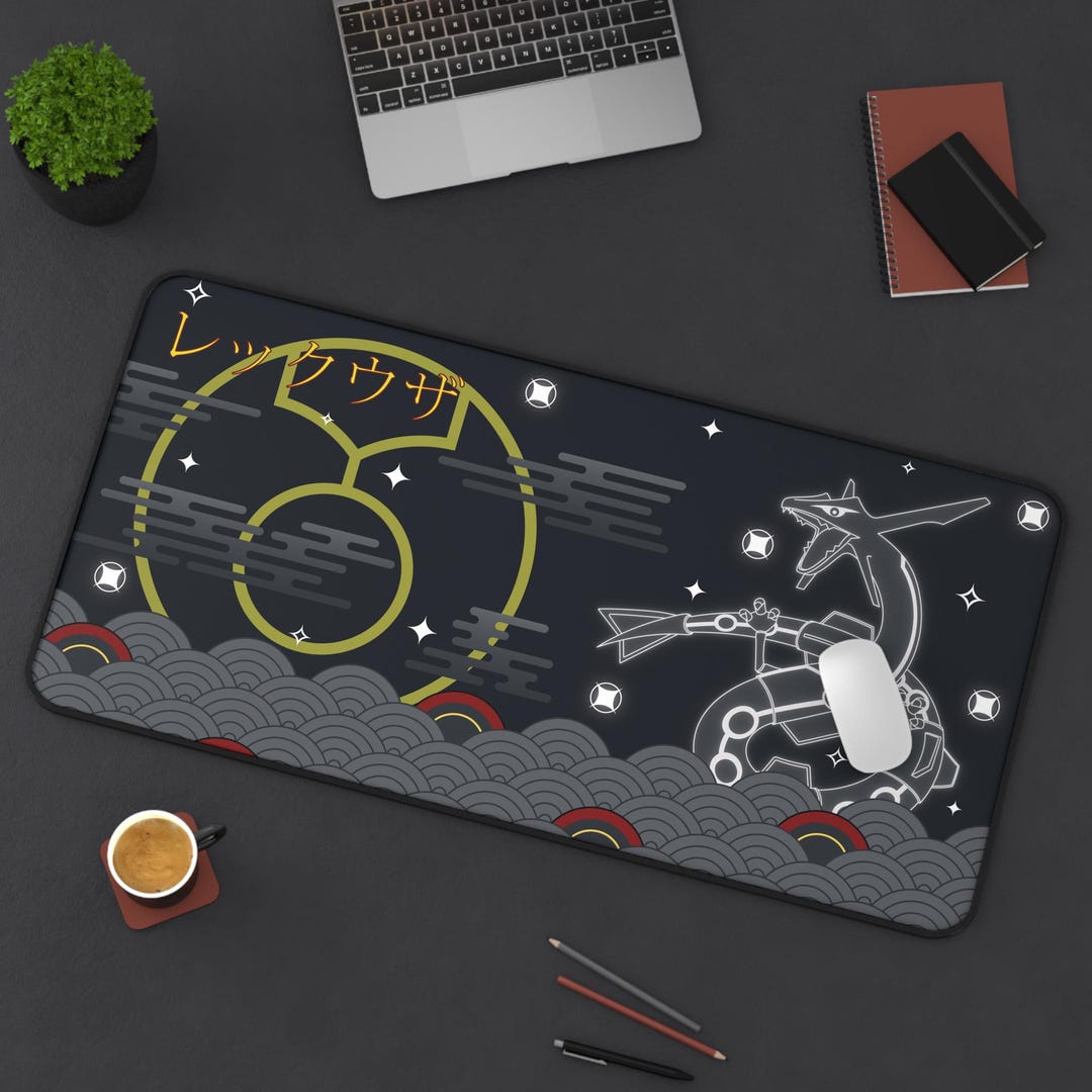 Shiny Rayquaza Pkm - Mousepad, Desk Mat, XXL Extended Mousepad, Giant ...