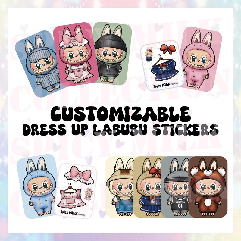 Labubu Rainbow Outfit - Etsy