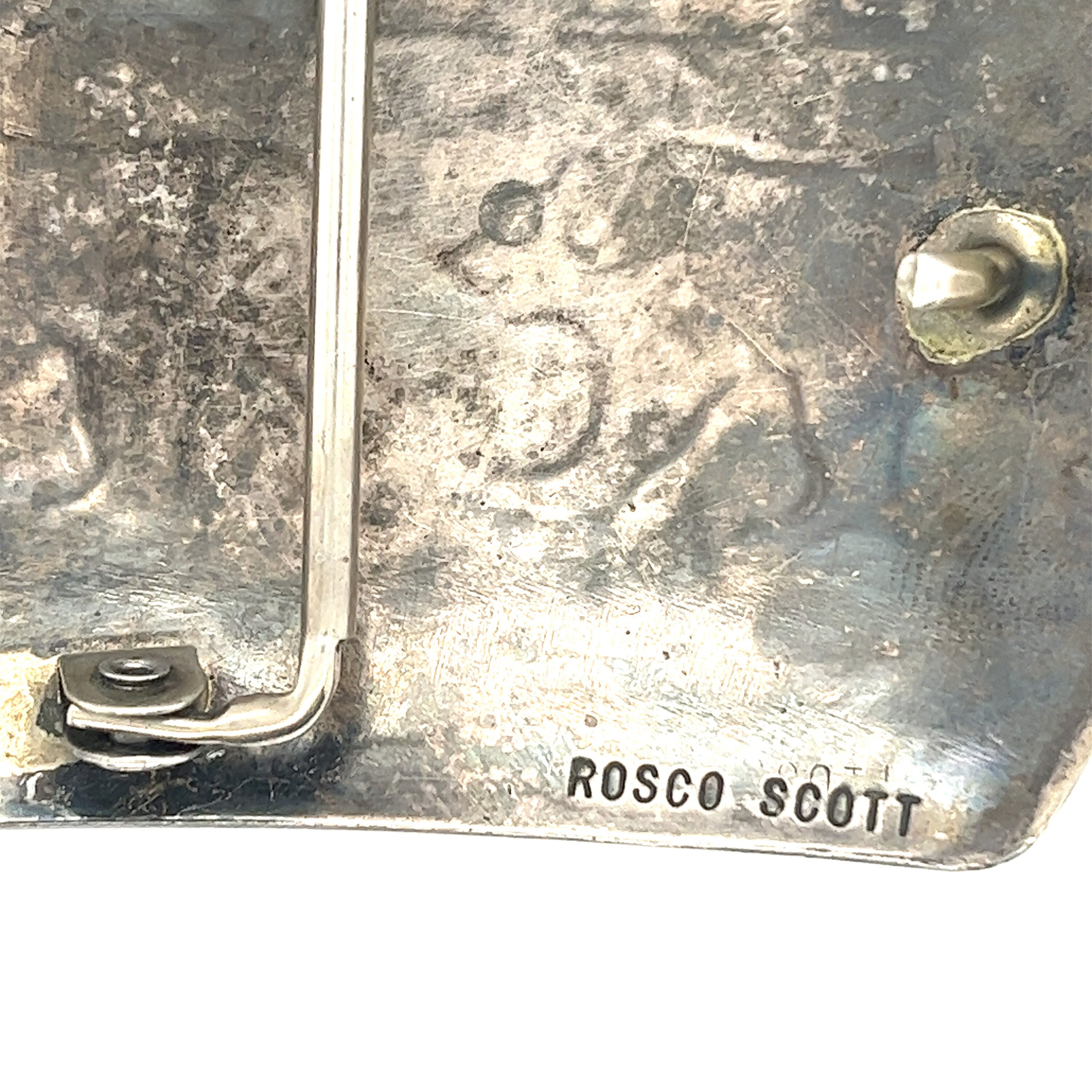 Vintage Rosco Scott Belt Buckle - Etsy