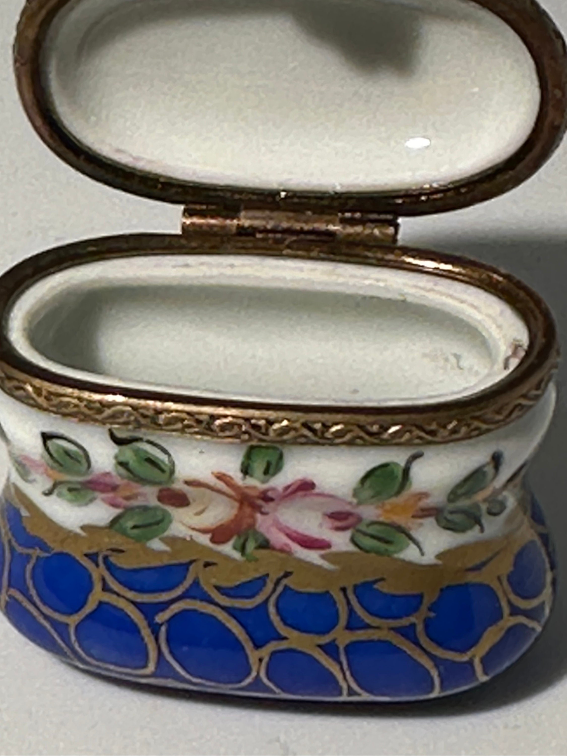 Vintage Hand Painted Limoges China Trinket Box - Etsy