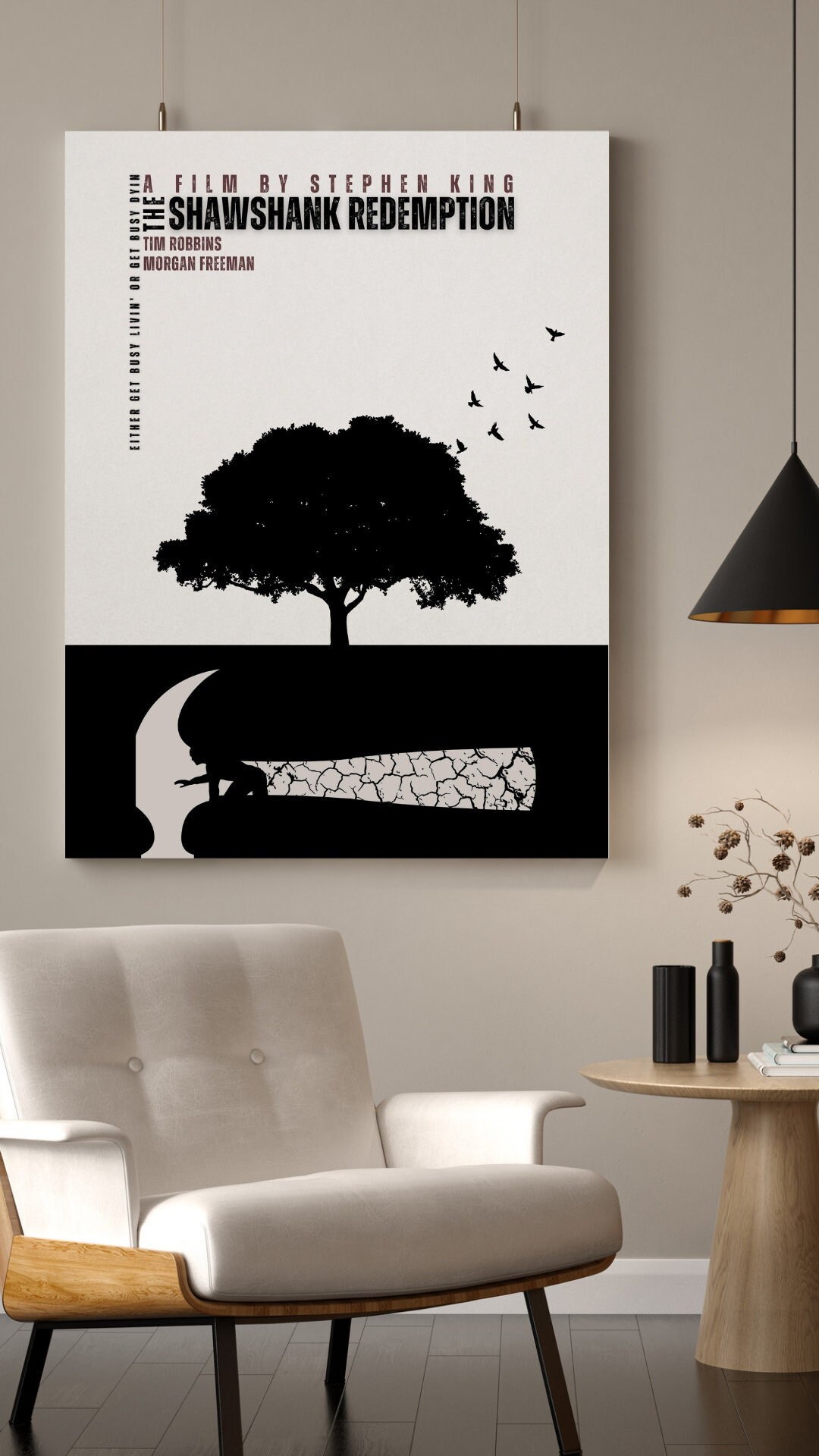 The Shawshank Redemption 1994 Digital Download Minimalist Movie Poster ...