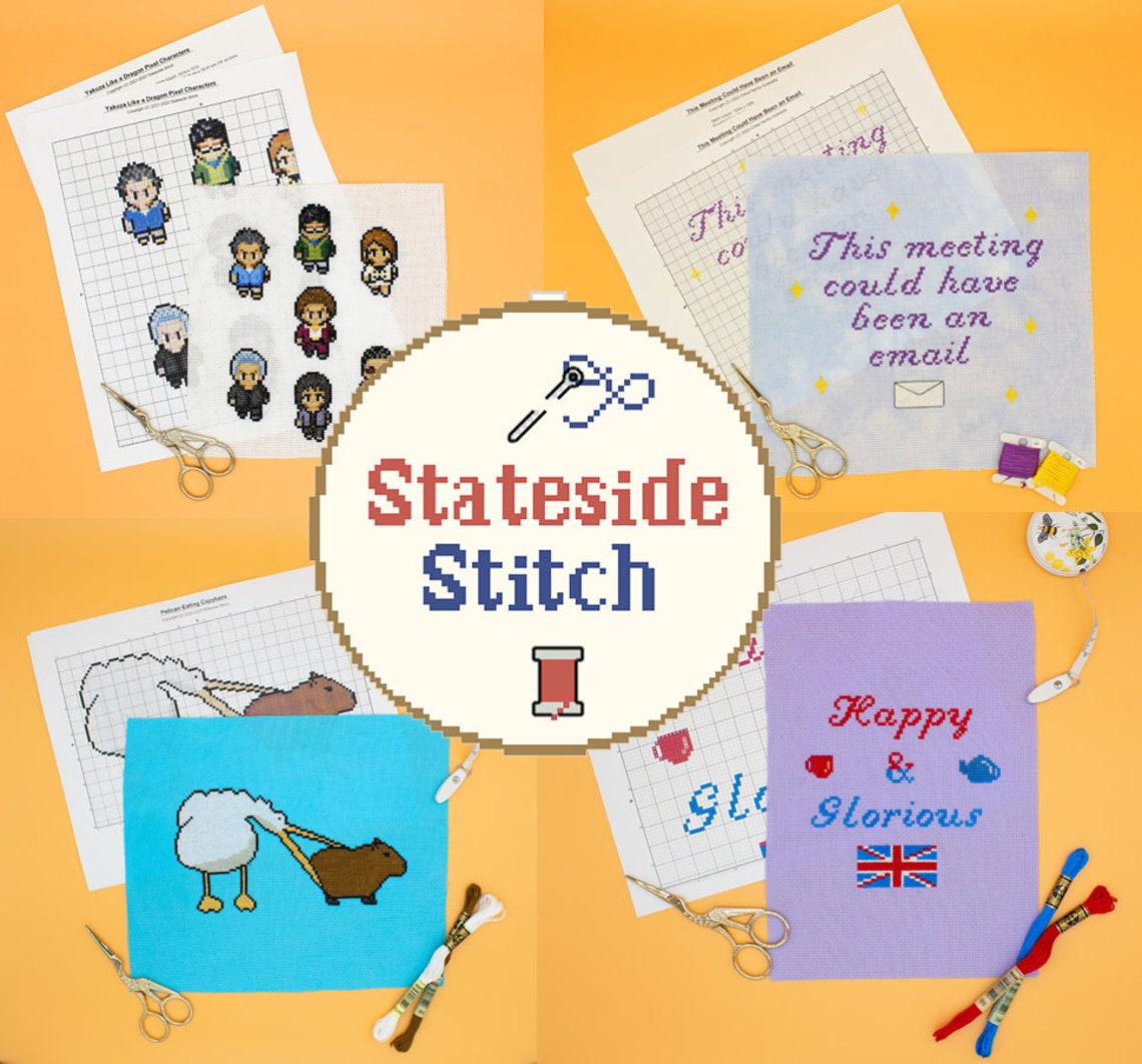 PDF Pattern Pop Team Epic Cross Stitch - Etsy