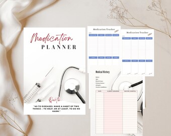 Monthly Medication Tracker Printable, Med Tracker, Chart Monthly ...