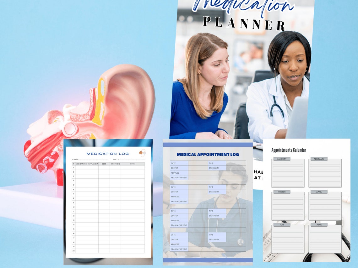 Monthly Medication Tracker Printable, Med Tracker, Chart Monthly ...