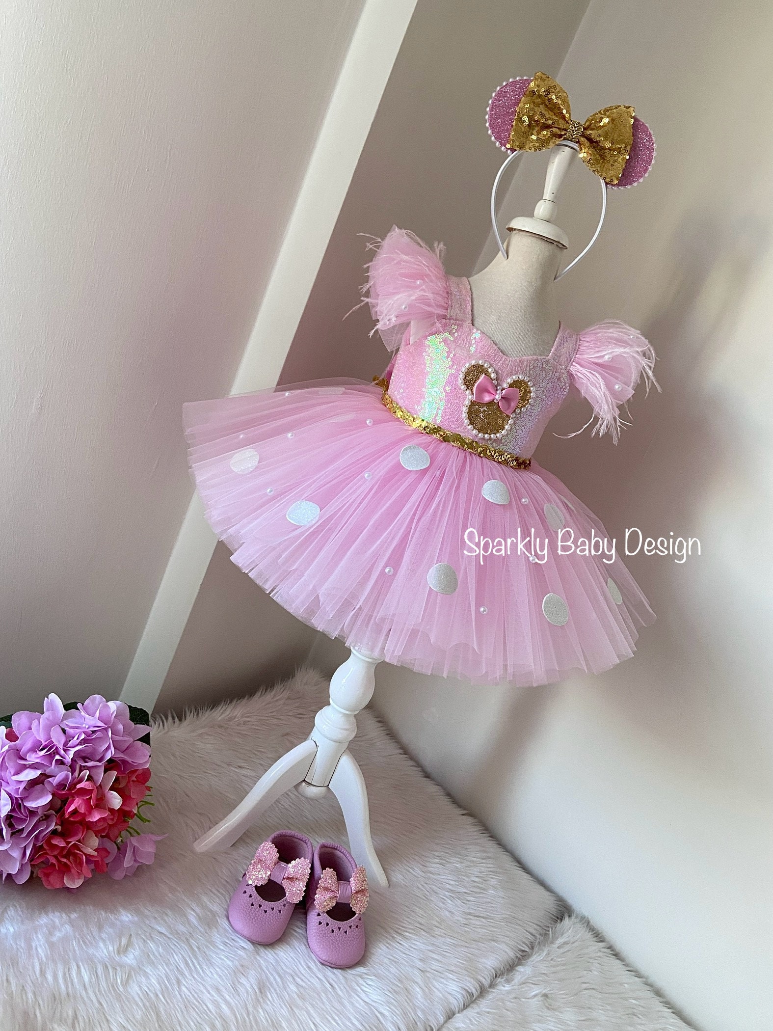 Minnie Mouse Costume. Baby Girl Minnie Mouse Costume. Brithday Minnie ...