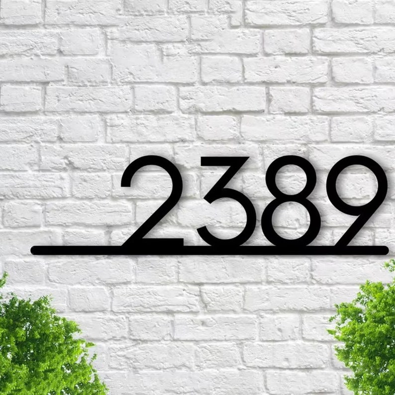 House Numbers Business Sign Modern House Numbers Address Numbers House ...