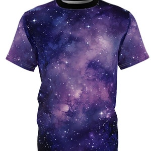 Galaxy Stars Tee: Abstract Art, Modern Scene - Etsy