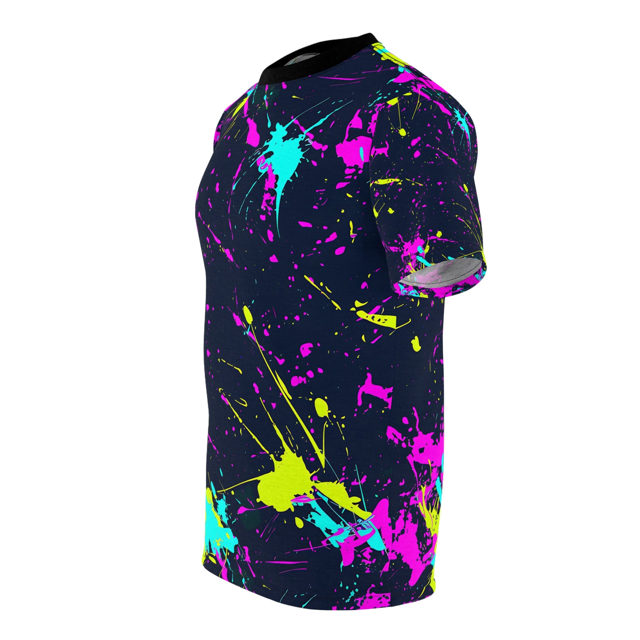 Paint Splatter Tee: Colorful Artist Shirt - Etsy