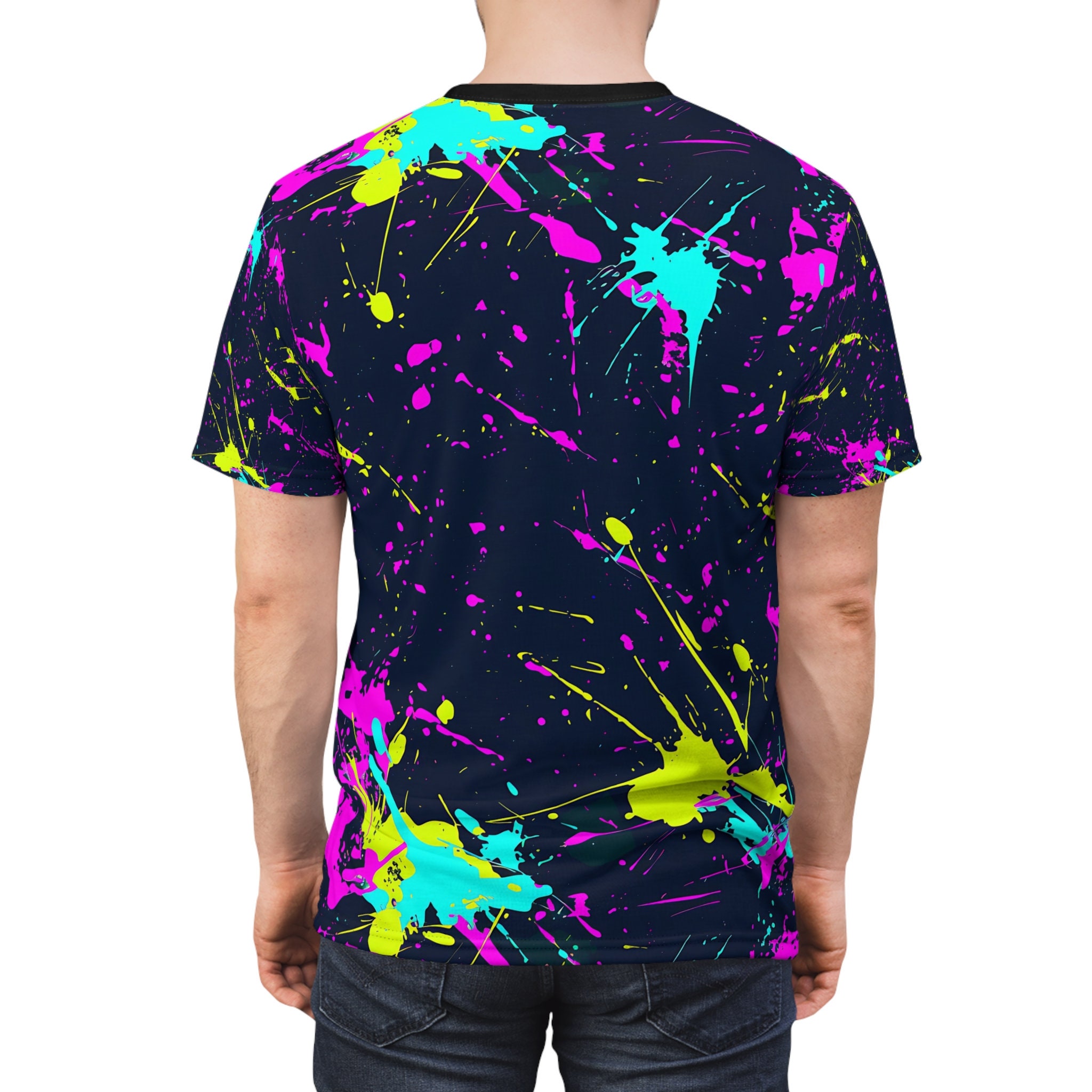 Paint Splatter Tee: Colorful Artist Shirt - Etsy