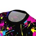 Neon Paint Splatter T-shirt: Abstract Party Tee - Etsy