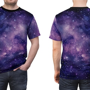 Galaxy Stars Tee: Abstract Art, Modern Scene - Etsy