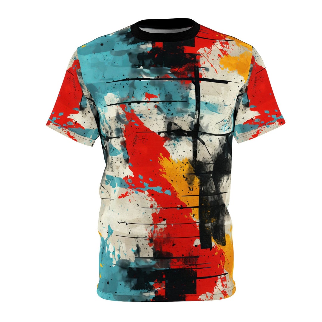 Colorful Paint Splatter Tee: Urban Artist Design - Etsy