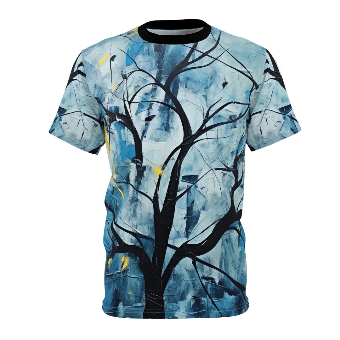 Artistic Tree T-shirt: Unisex All Over Print Nature Top - Etsy