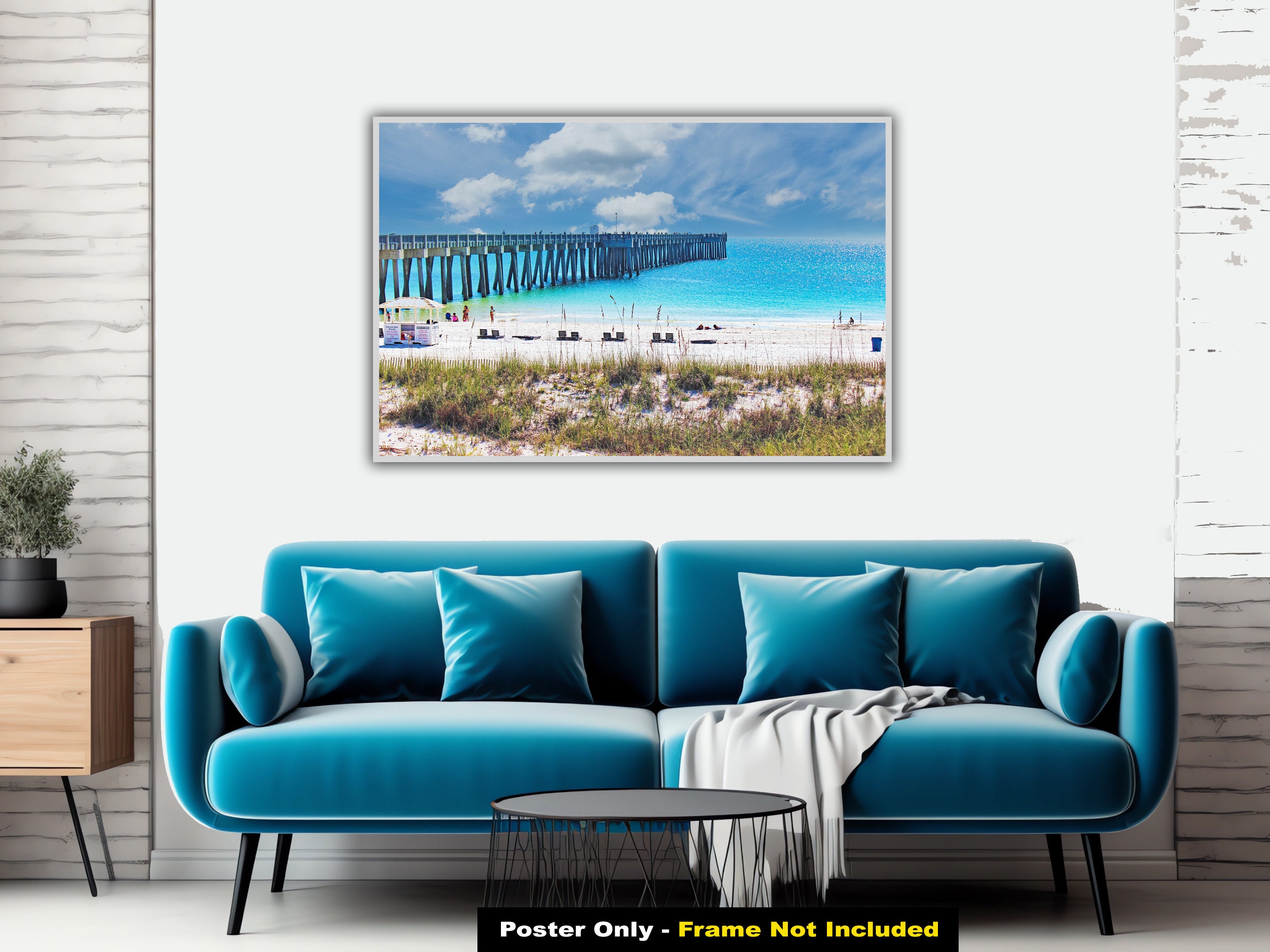 Gulf of Mexico Fishing Pier Poster, Panama City Beach County Pier ...