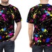 Neon Paint Splatter T-shirt: Abstract Party Tee - Etsy