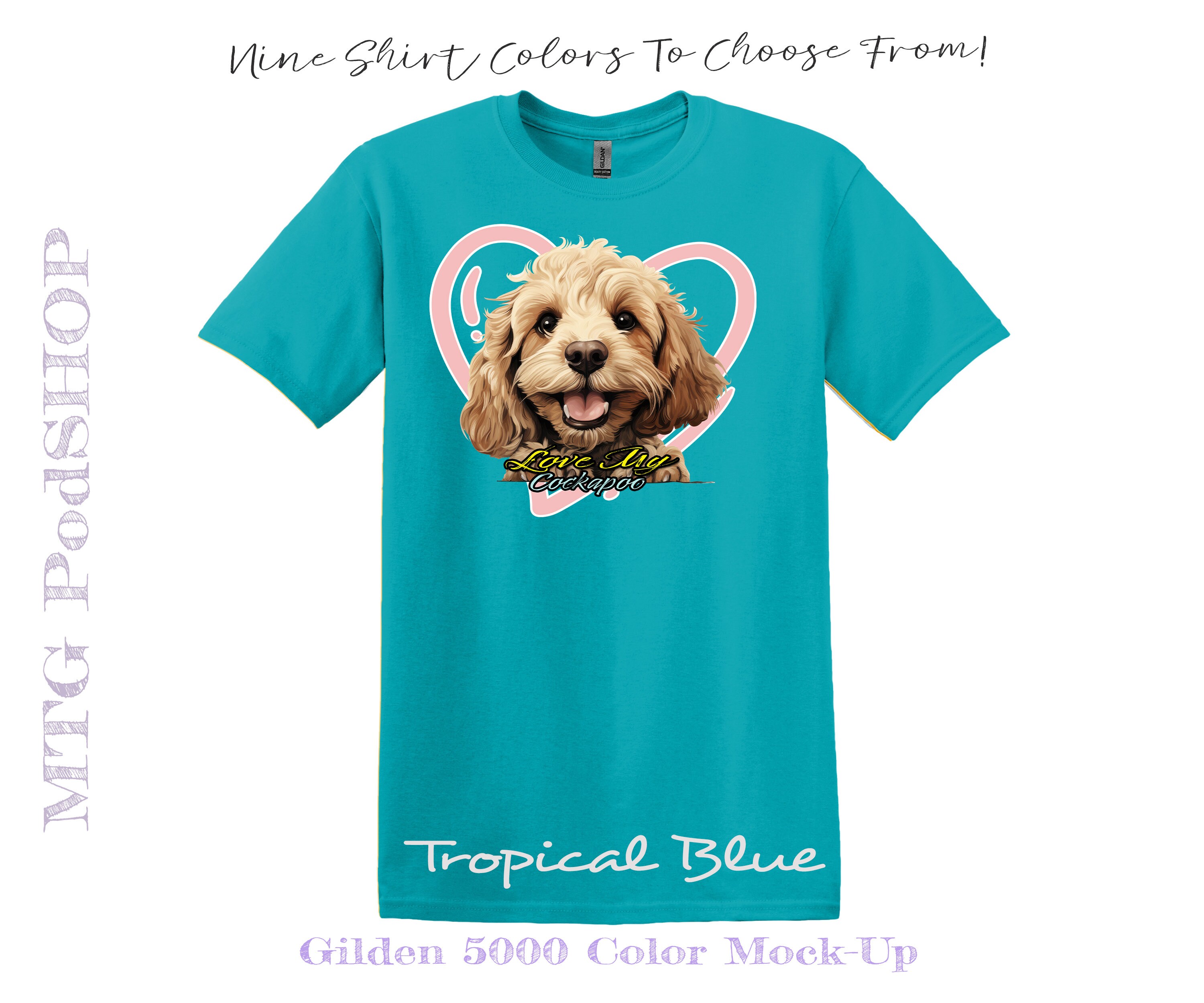 Love My Cockapoo Tee, Cockapoo T-shirt, Dog Lovers Tee, Cockapoo Tee ...