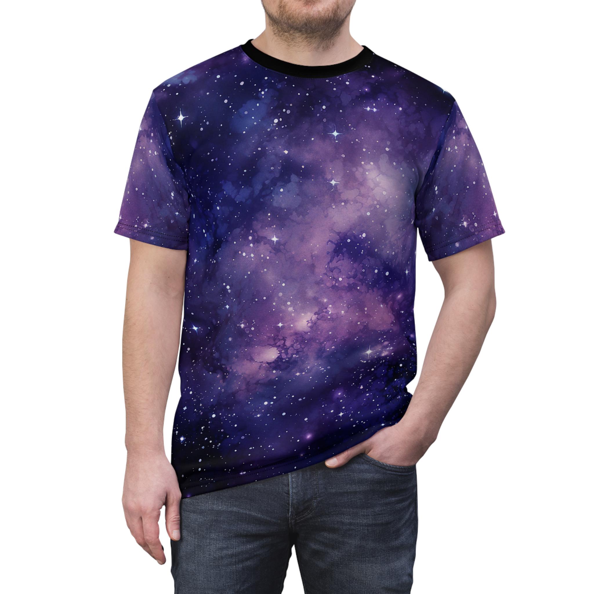 Galaxy Stars Tee: Abstract Art, Modern Scene - Etsy