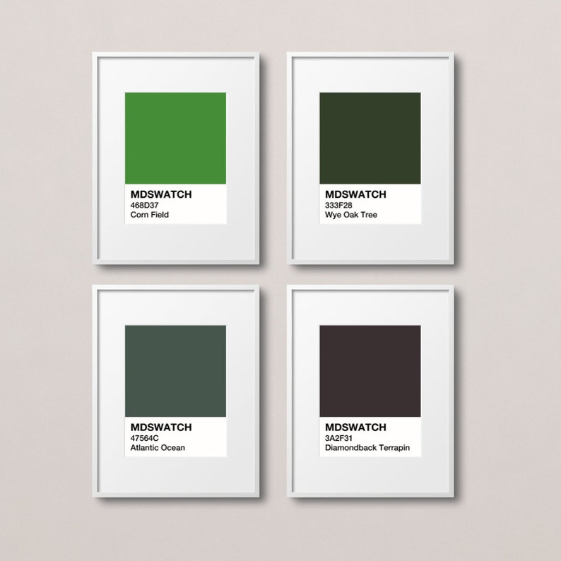 MDTONE - Corn Field Pantone Swatch Digital Print - Etsy