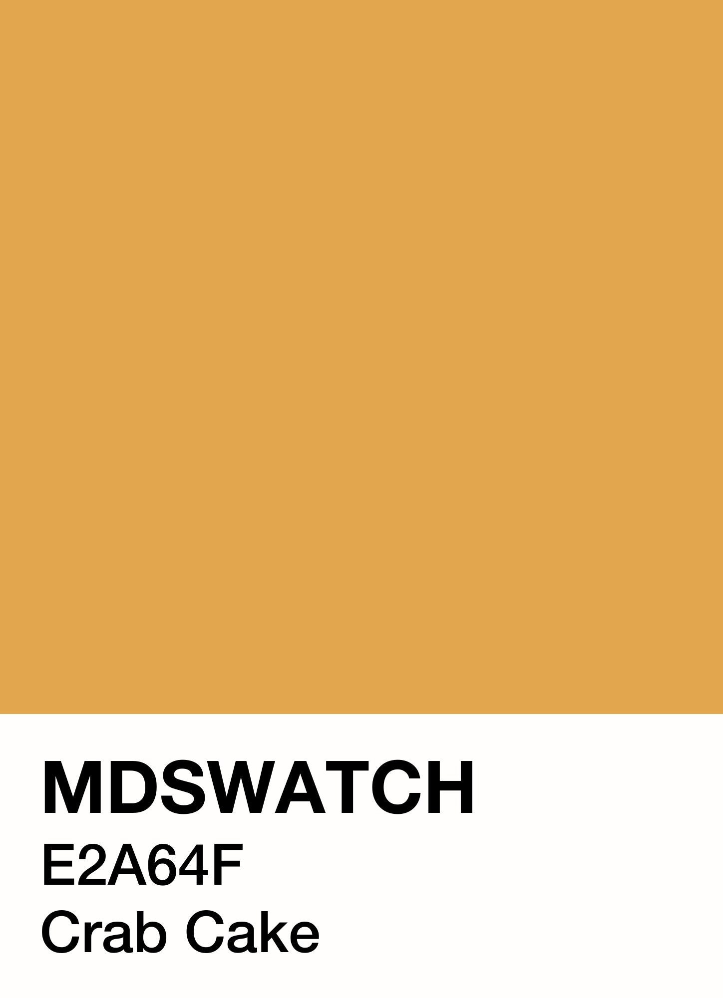 MDTONE - Crab Cake Pantone Swatch Digital Print - Etsy