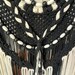 Gothic Black & White Handmade Macrame on Drift Wood Wall Hanging - Etsy