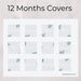 2024 Monthly Calendar Digital Planner Template Editable - Etsy
