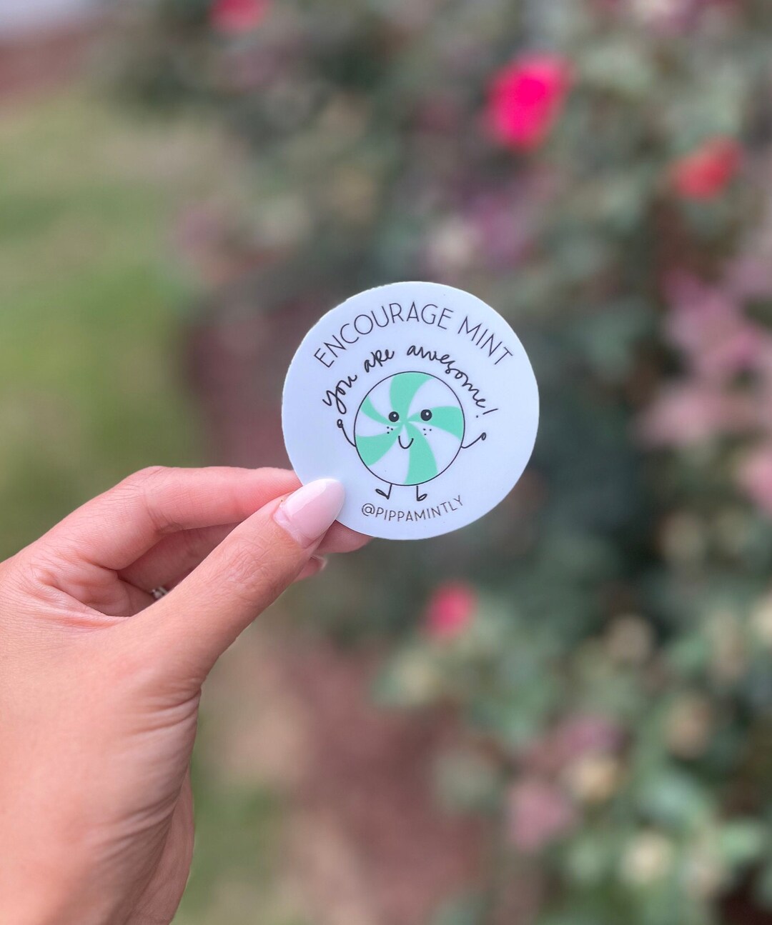 Encourage Mint Vinyl Sticker, Funny Sticker, Cute Sticker, Vinyl ...