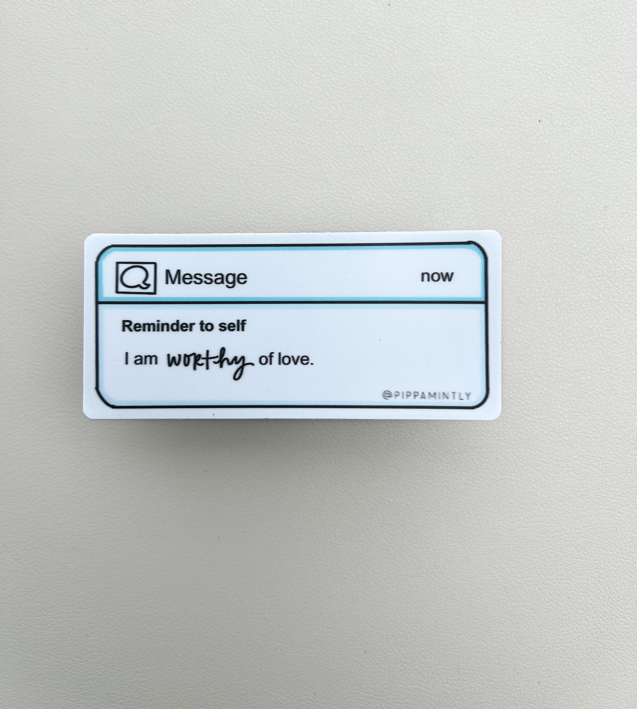 Affirmation Messages Vinyl Sticker, Affirmation Sticker, Positive ...
