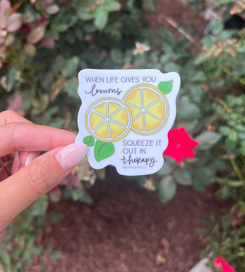 Therapy Vinyl Sticker, Cute Stickers, Mental Health Stickers, Therapy ...