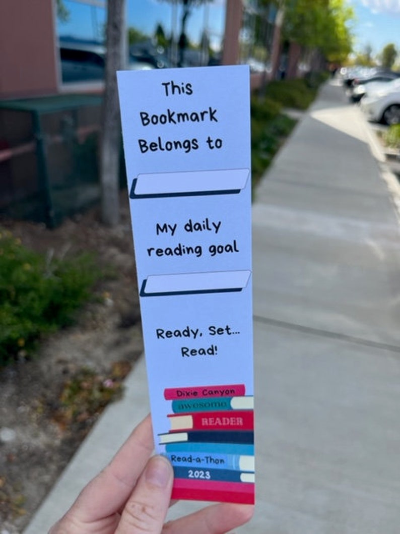 School BOOKMARK Editable Template - Etsy