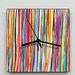 Colorful Stripes Pattern Wall Clock - Etsy
