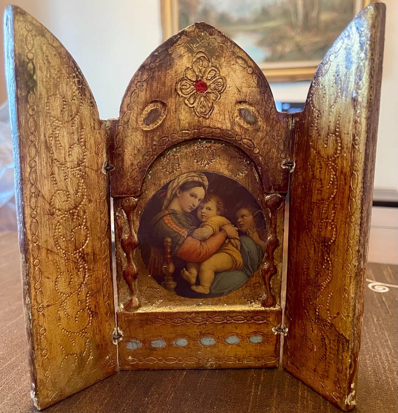 Florentine Tole Triptych - Etsy