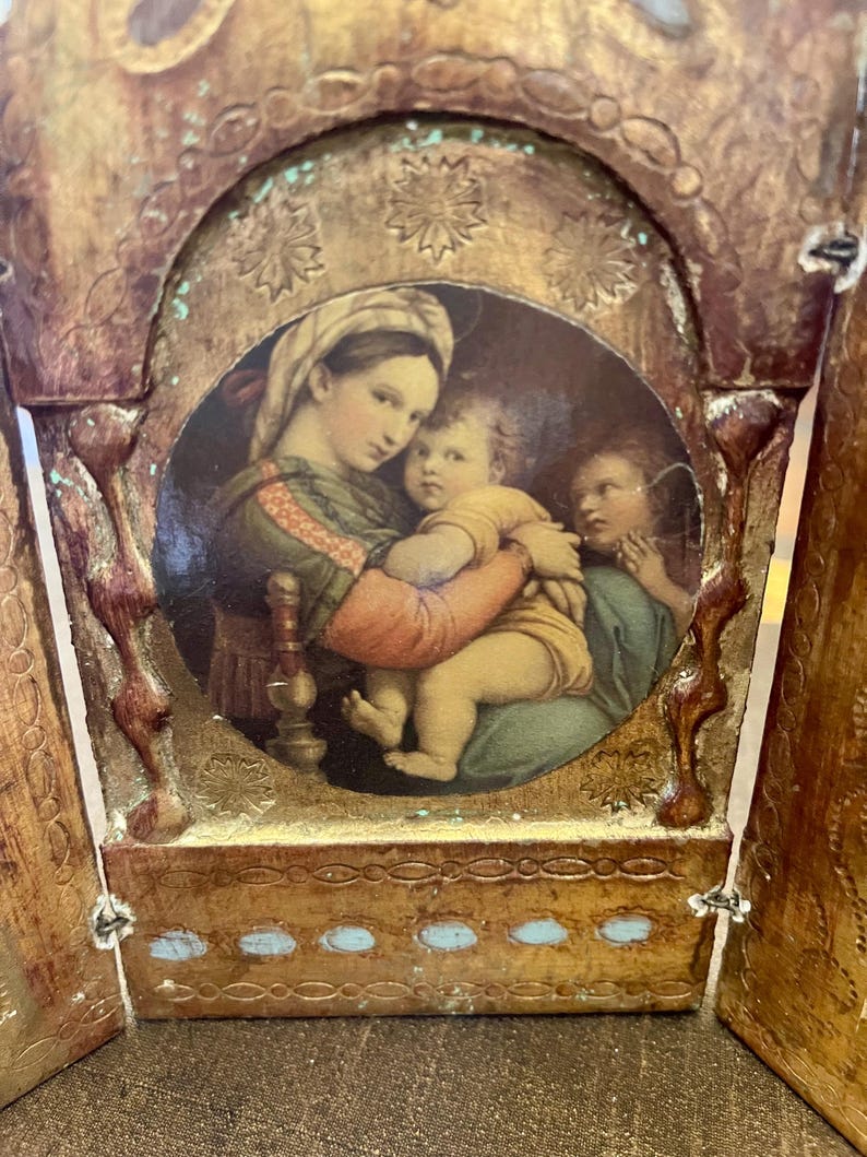Florentine Tole Triptych - Etsy