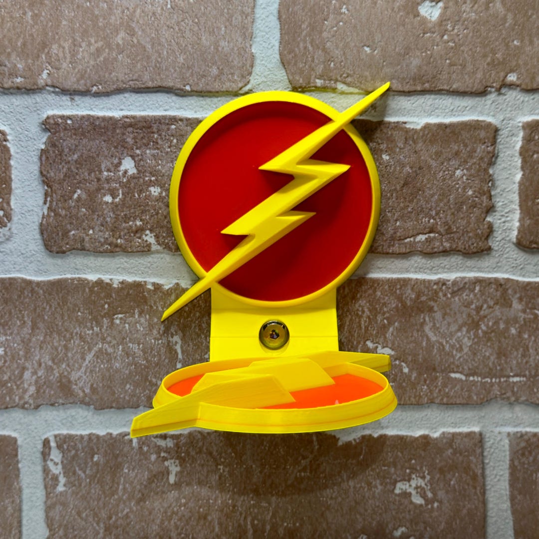 3D Printed Flash Shelf: Superhero Action Figure Display - Etsy