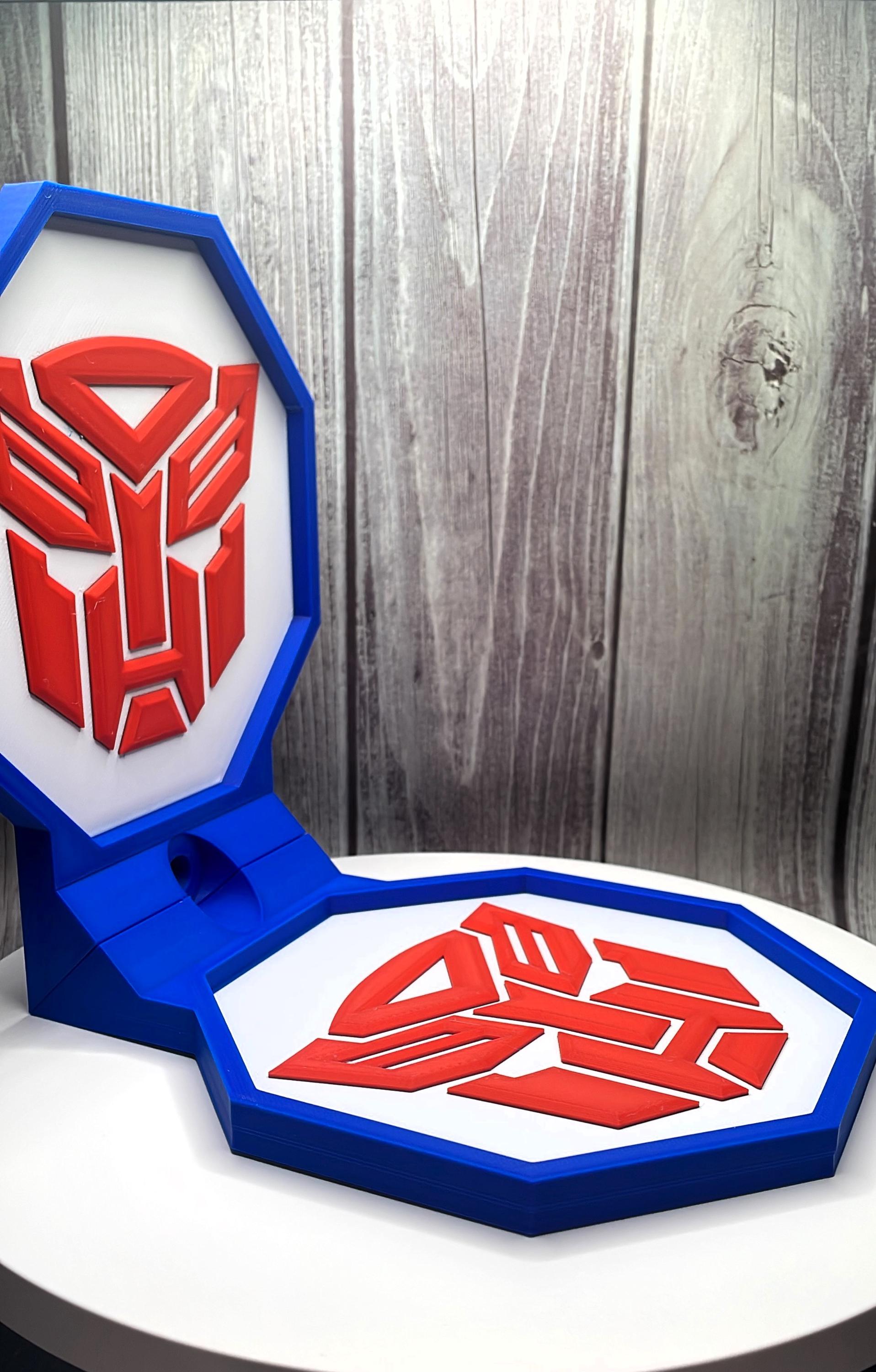 Autobot Shelf: large Set Transformers Floating Shelf for Action Figures ...