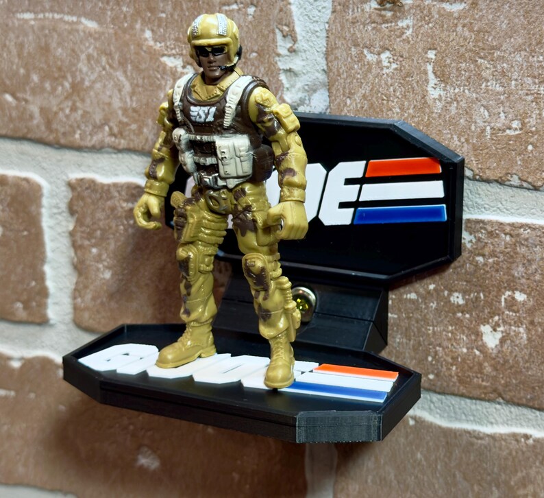 GI Joe Shelf – 3D Printed Floating Display Stand - Etsy
