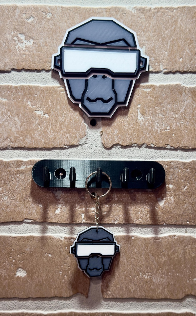 Gorilla Tag VR Keychain or Magnetic Badge: Gamer Gift - Etsy
