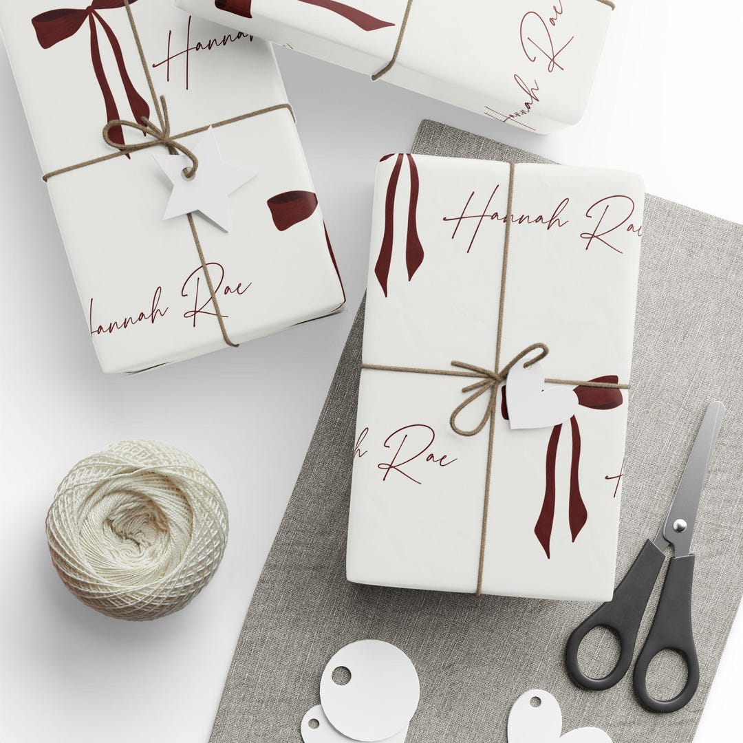 Personalized Wrapping Paper Roll, South Carolina Bow Design, Gift Wrap ...