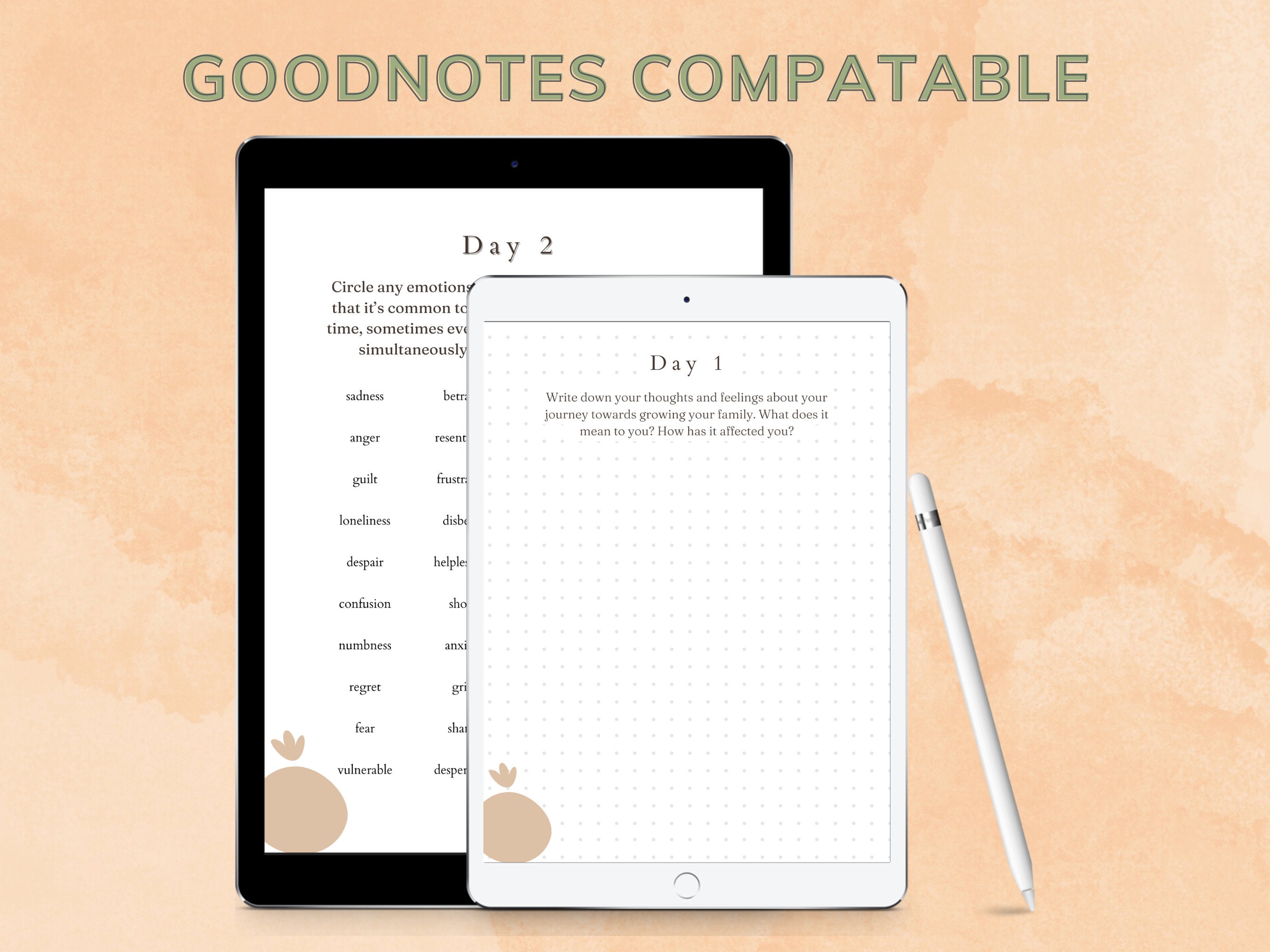Printable Fertility Therapeutic Journal, Trying to Conceive, IVF ...