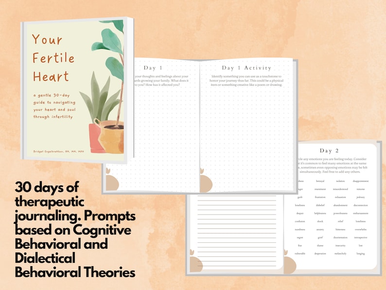 Printable Fertility Therapeutic Journal, Trying to Conceive, IVF ...