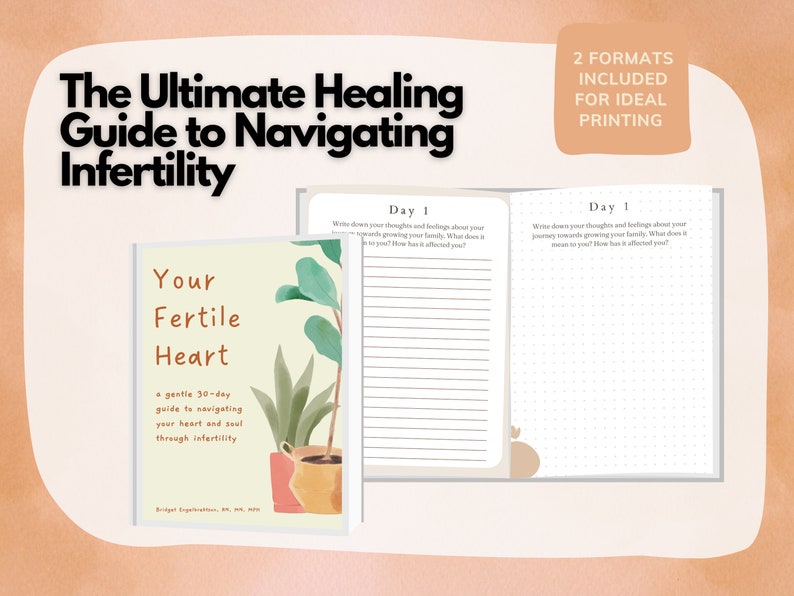 Printable Fertility Therapeutic Journal, Trying to Conceive, IVF ...