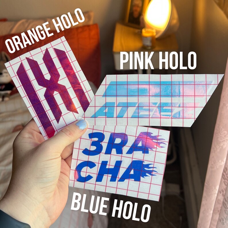 Ateez Logo Holographic Vinyl // Car Decal, Sticker, Kpop Stickers, Kpop ...